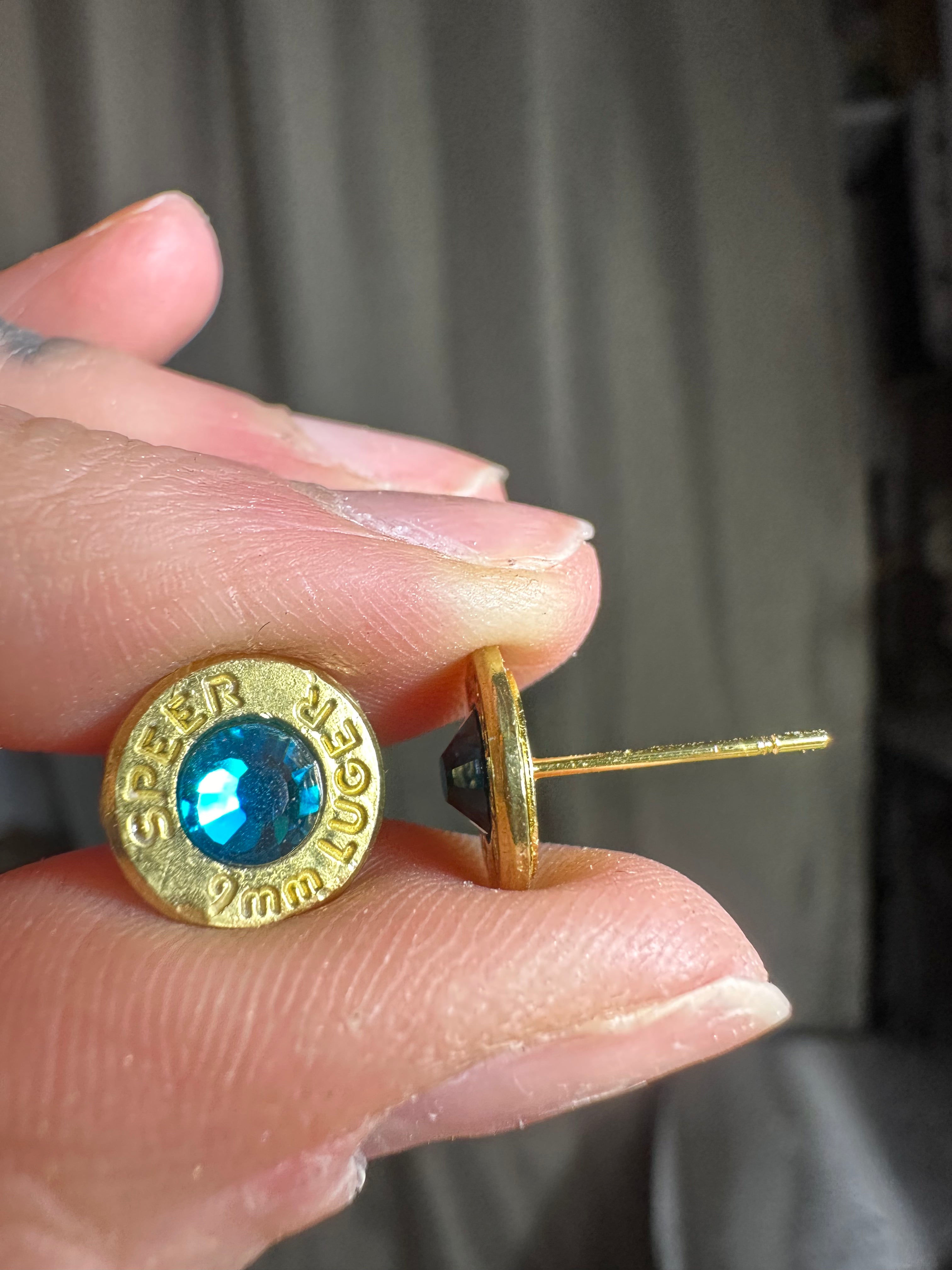 Bullet stud earrings – The Ammo Mama